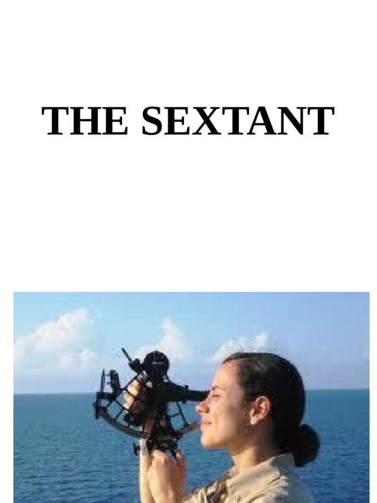 Sextant Principle and Errors | PDF | Optics | Scientific Observation