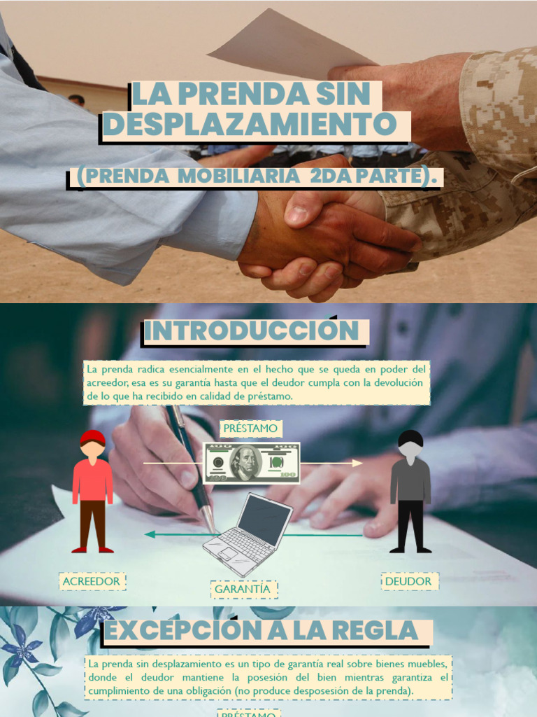 Prenda Sin Desplazamiento | PDF | Pagos | Propiedad