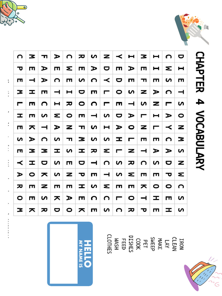 Chapter 4 Vocab Word Search | PDF