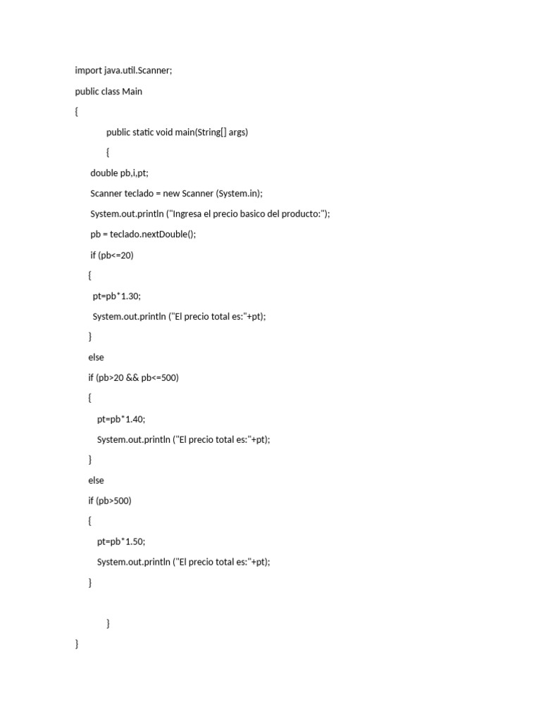 Impuestos Else If | PDF | Computers