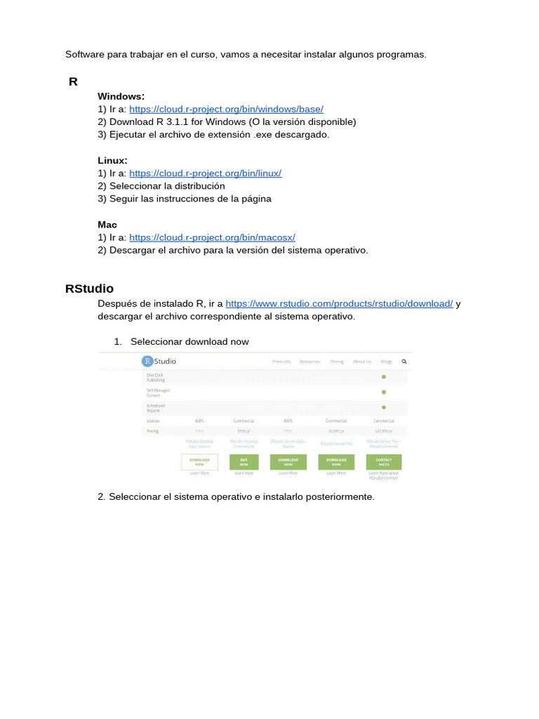 Instructivo R y Rstudio | PDF | Arte | Informática