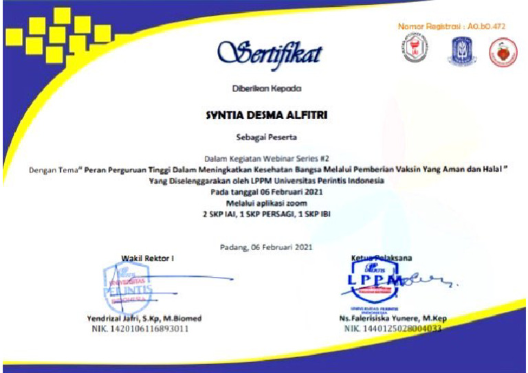 Sertif Univ 3 | PDF