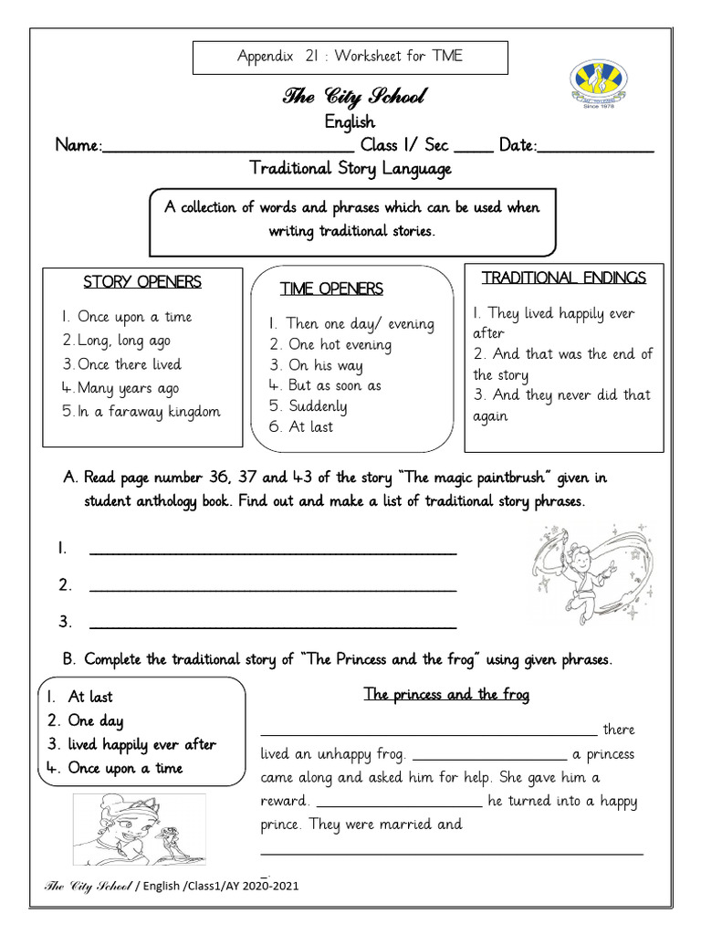 Appendix 21 Traditional Story Language - PDF | PDF | Language Arts ...