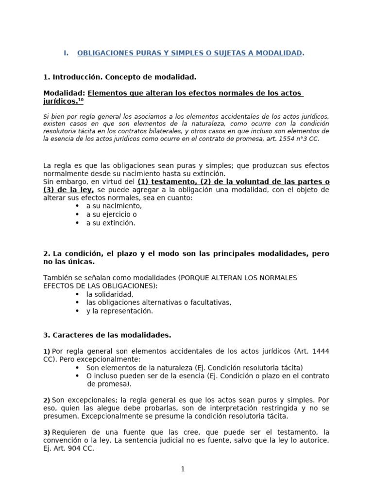 Obligaciones 3 (Modalidades - Efectos.Modos) | PDF | Pagos | Daños y perjuicios