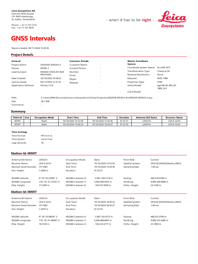 Report GNSS - Lingkar Sepaku 4 | PDF | Latitude | Navigation