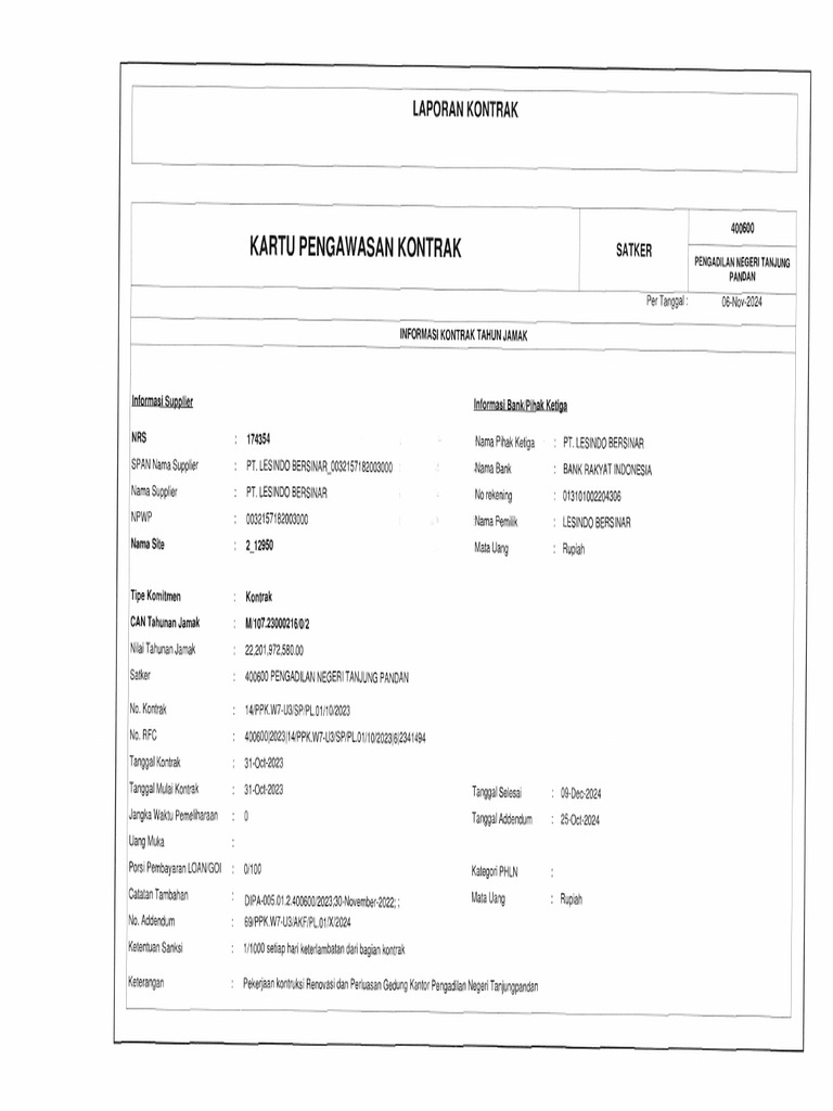 Karwas Lesindo Add IV | PDF