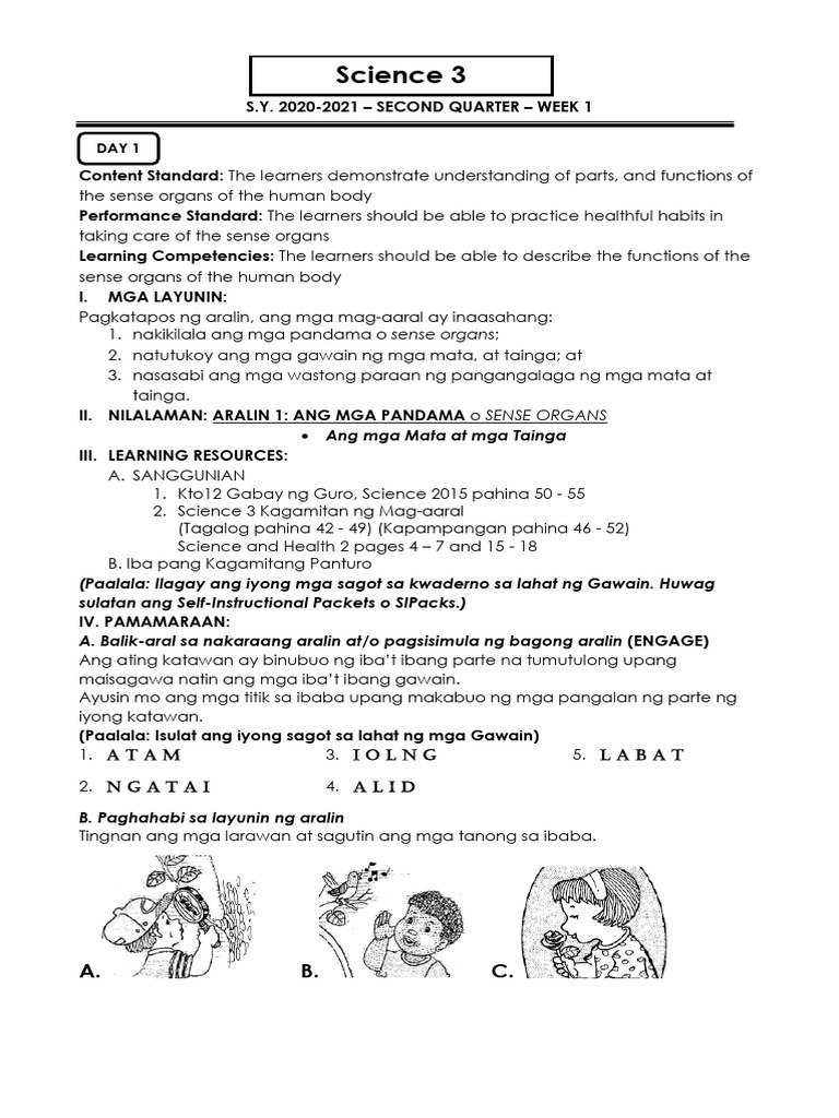 5-Science 3 DLP Q2-W1 Full Version | PDF
