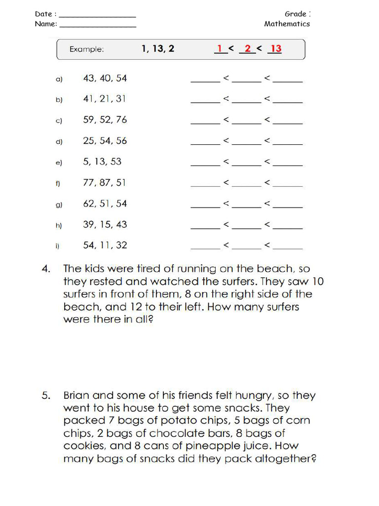G1 Math Week 4 | PDF | Teaching Methods & Materials