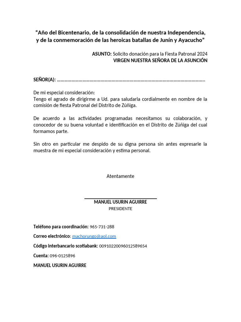 SOLICITUD Libre | PDF