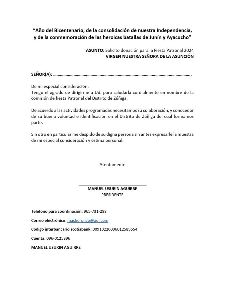 Solicitud Libre | PDF