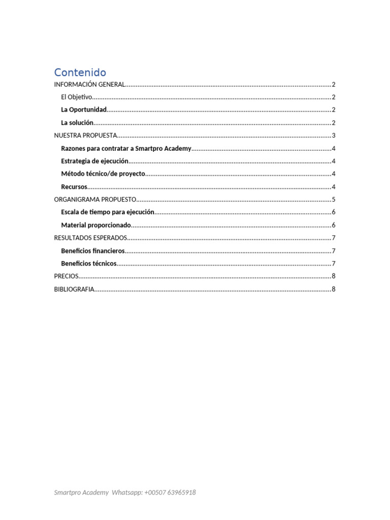 Tabla de Contenido | PDF | Logística | Business