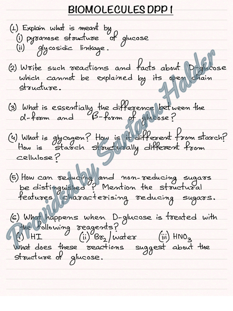 Biomolecules DPP | PDF | Organic Compounds | Biomolecules