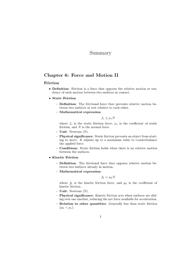 Chap6_Faraday | PDF | Force | Friction