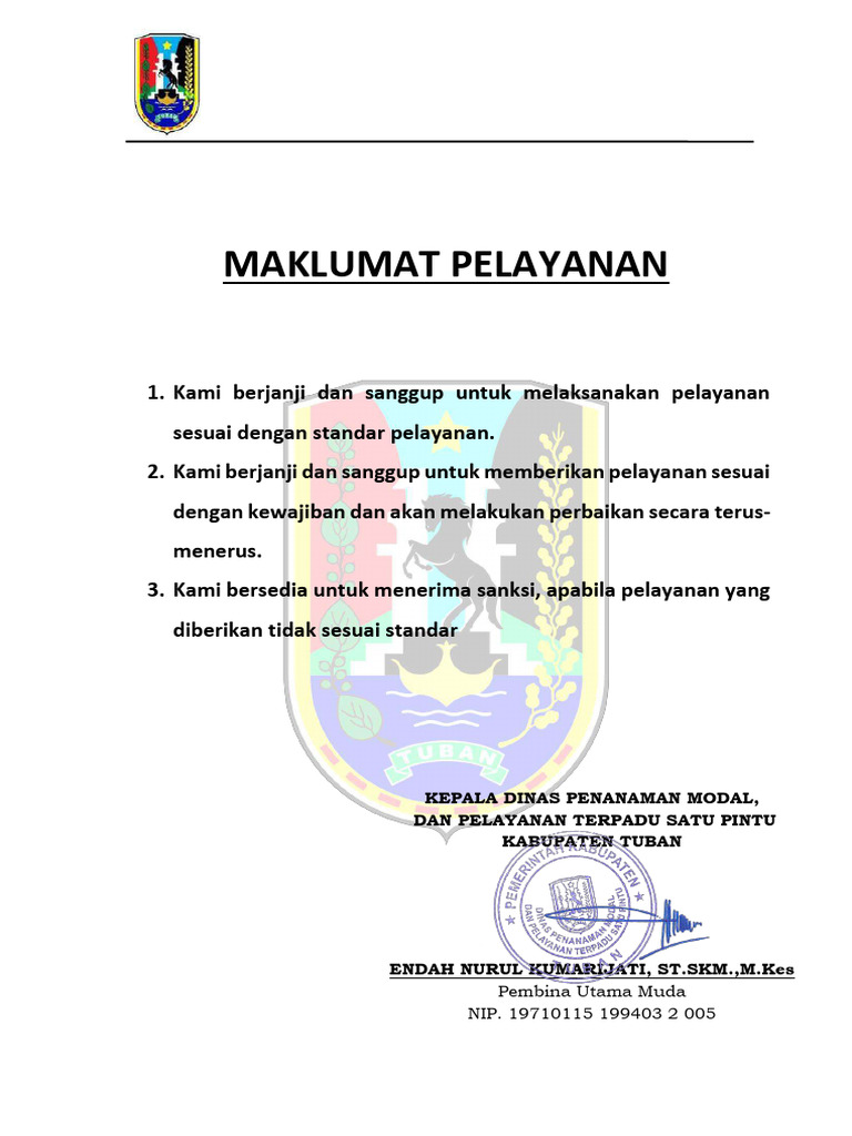 Standard Pelayanan DPMPTSP 2024 Compressed | PDF