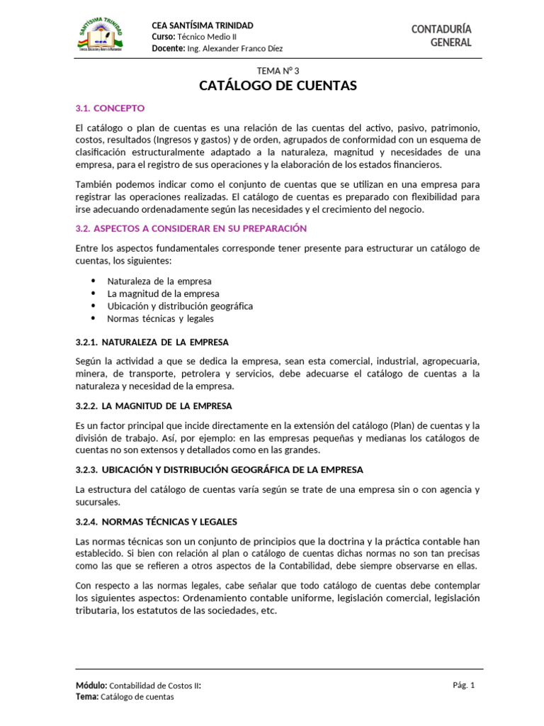 Tema 3 Cont. de Costos Ii | PDF | Contabilidad | Bancos