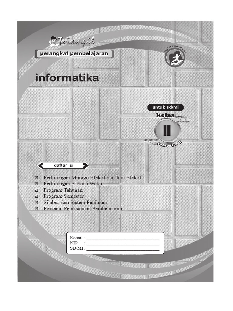 Perangkat Pembelajaran Informatika SD | PDF