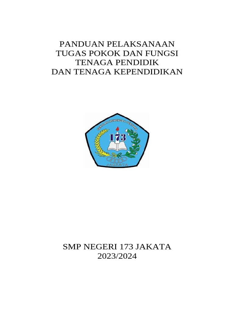 Tujuan dan Fungsi Tenaga Pendidik SMP 173 | PDF | Bisnis