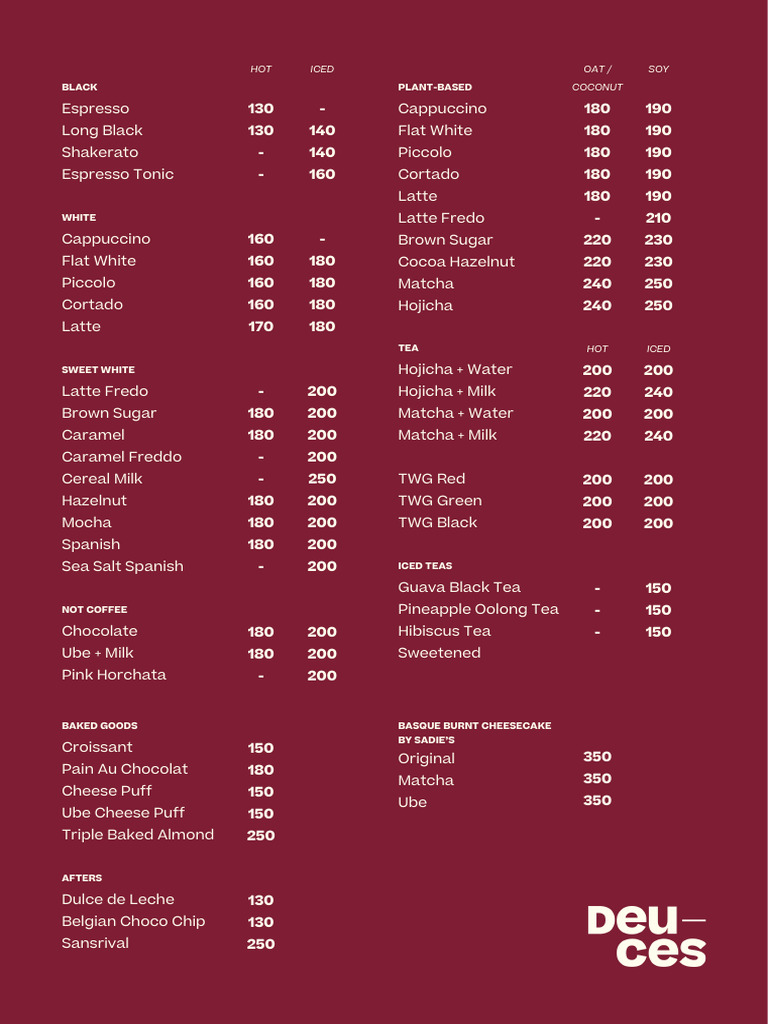 SM Aura - Menu August 22, 2024 | PDF | Asian Cuisine | Foods