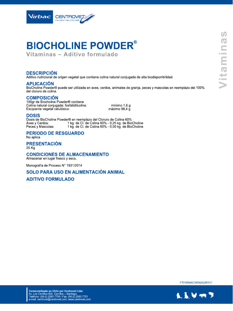 FT Biocholine Powder | PDF