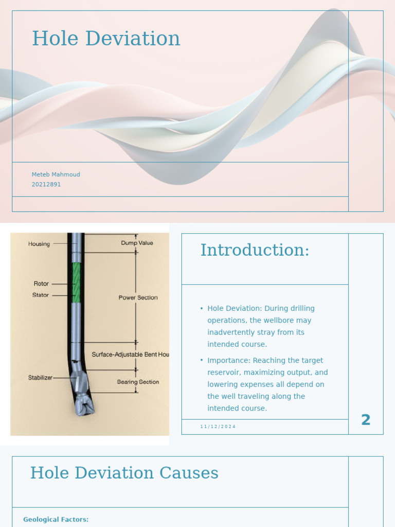 Understanding Hole Deviation in Drilling | PDF