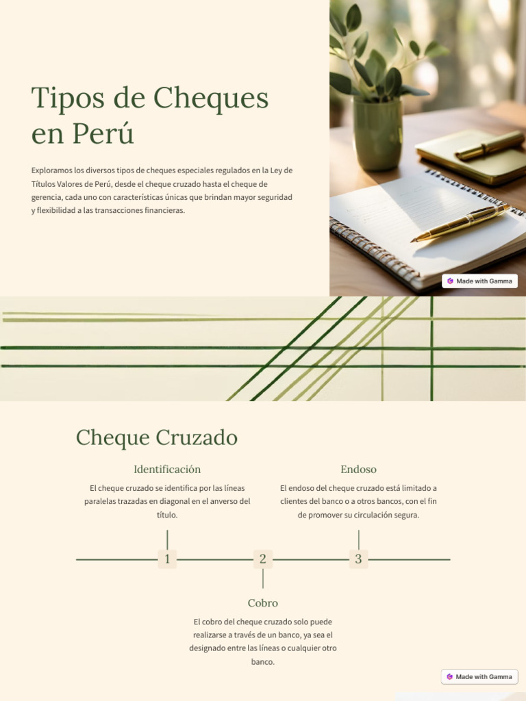 Tipos de Cheques en Perú: Guía Completa | PDF | Cheque | Bancos