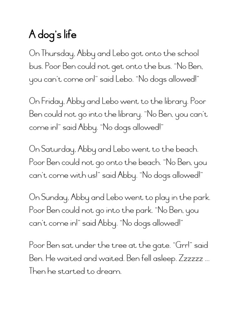 Ben's Dream Adventures | PDF