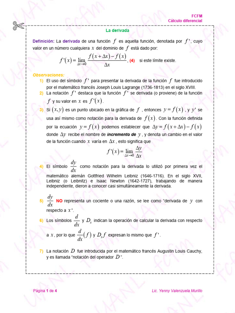 2 - Cap 5 Derivada Parte 2 | PDF | Derivado | Función continua