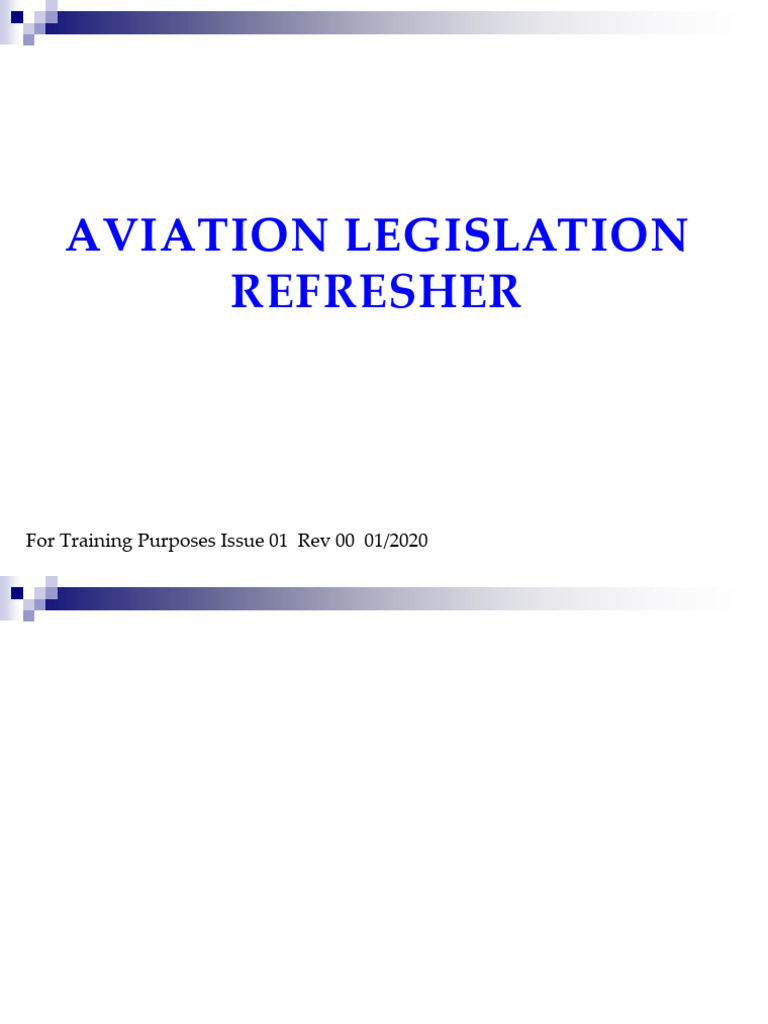 Avia Airlegislation Ref r1 '2012020 | PDF | Federal Aviation Administration | Aviation