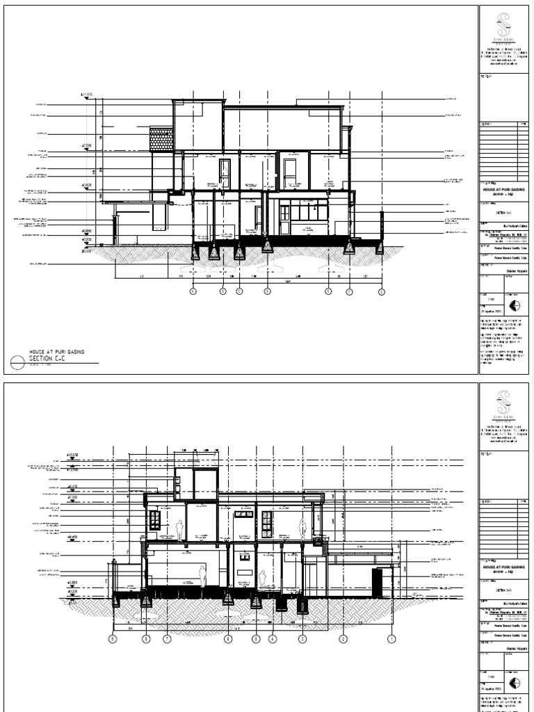 A4 - 102 - Section C & D - House at Puri Gading | PDF