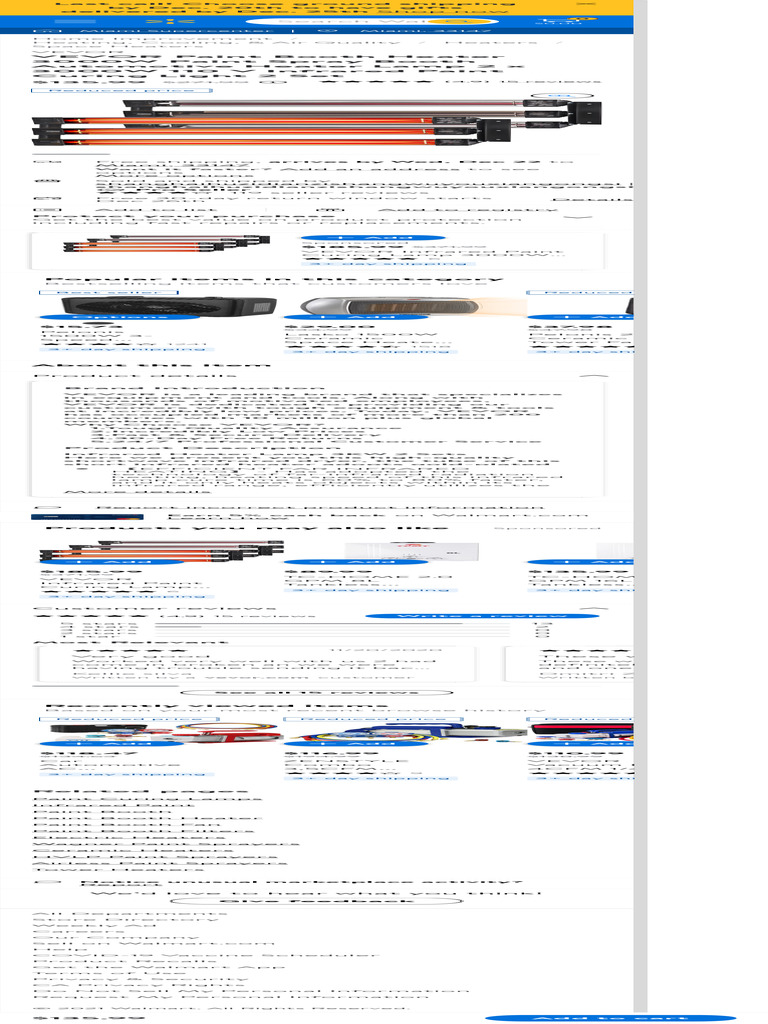 VEVOR Paint Booth Heater 3000W Paint Spray Booth Automotive Heater Lamp ...