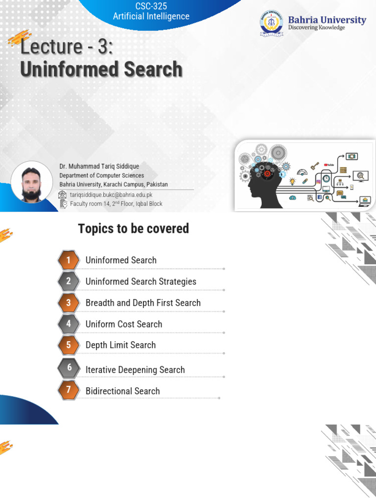 CSC 325 AI Lecture03 Uninformed Search Fall2024 22092024 113727am | PDF | Discrete Mathematics ...