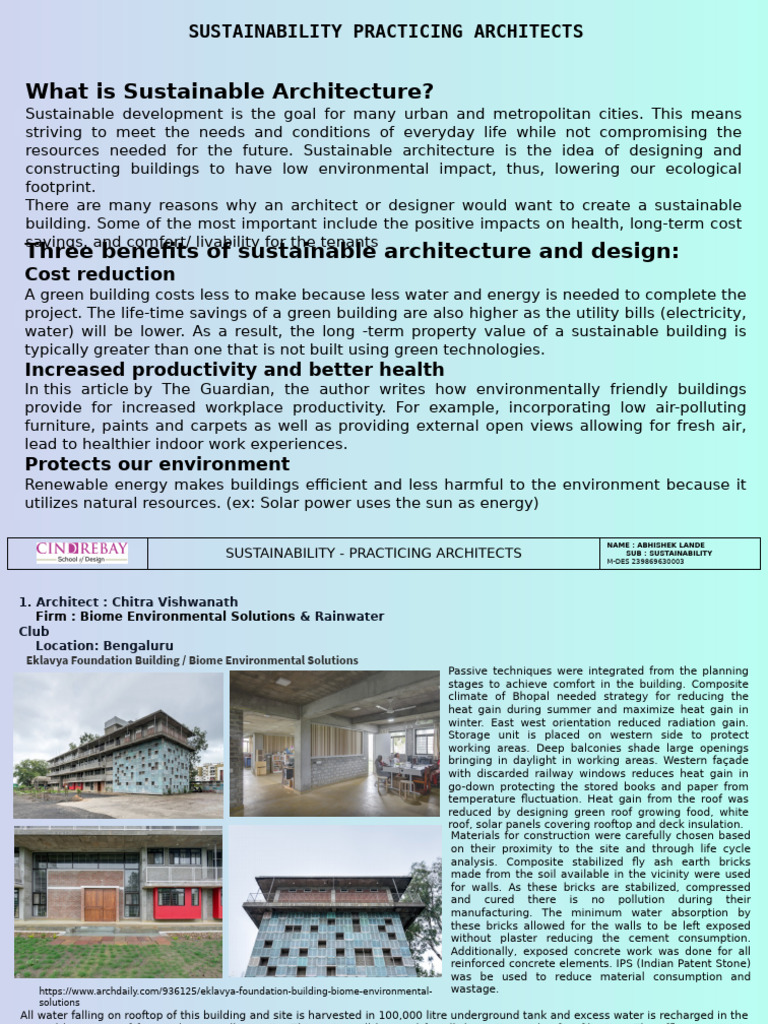Sustainability Practicing Architects | PDF | Green Building ...