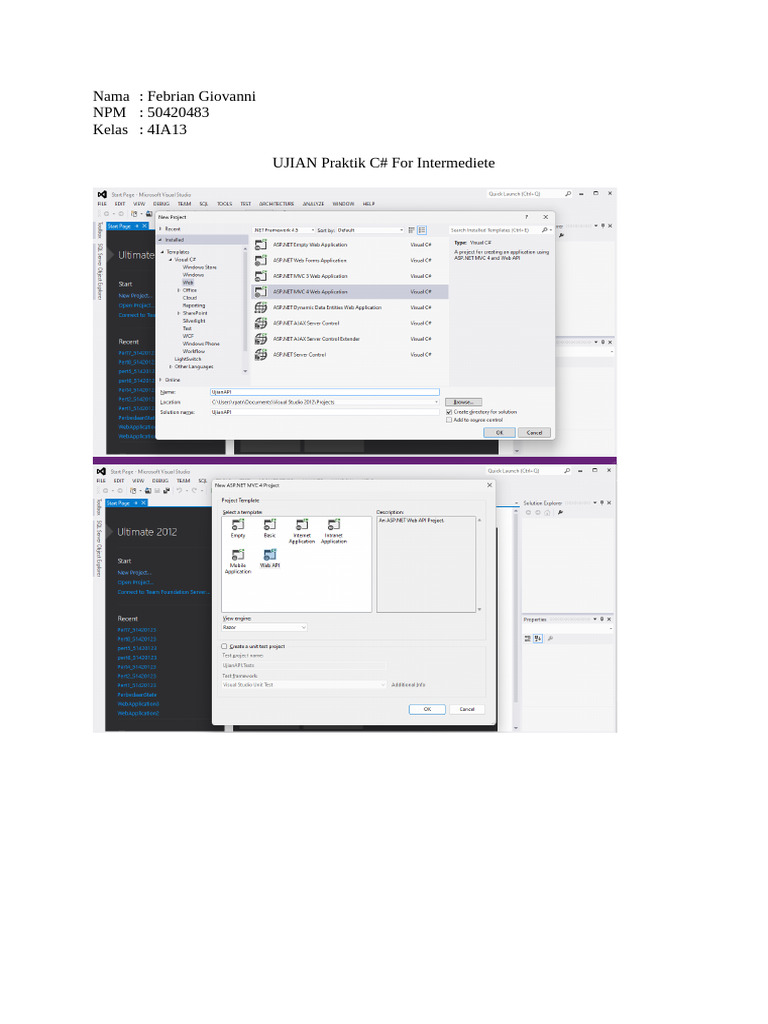 Ujian Diana Marsela 50420367 WEB API | PDF