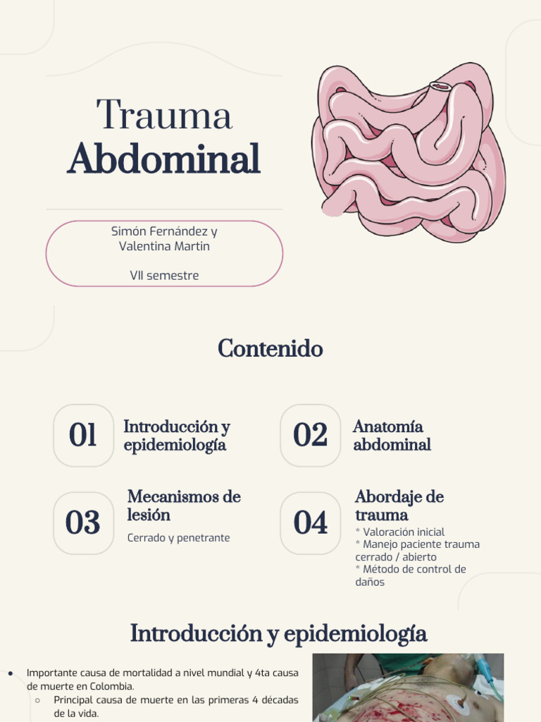 Manejo del Trauma Abdominal | PDF | Abdomen | Especialidades Medicas