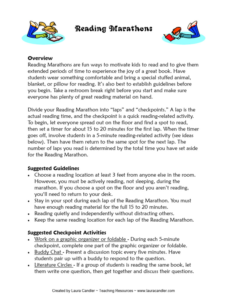 Readmarathon | PDF | Language Arts & Discipline | Self-Improvement