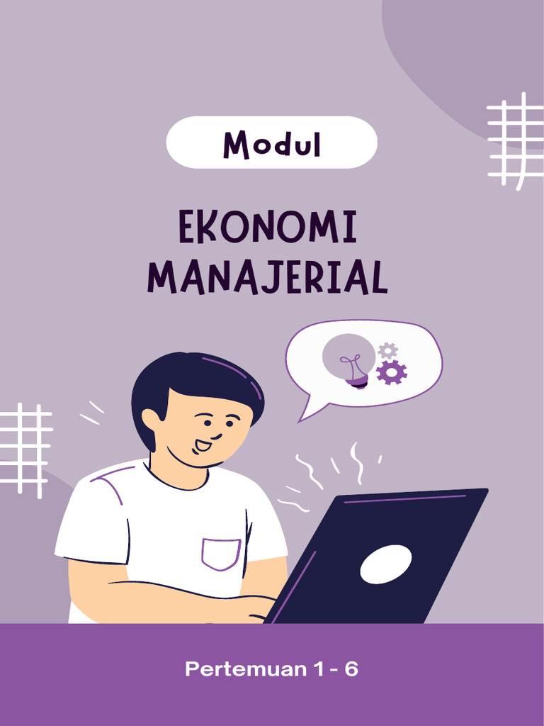 Ungu Ilustrasi Sampul Modul Pembelajaran Digital Untuk Siswa | PDF