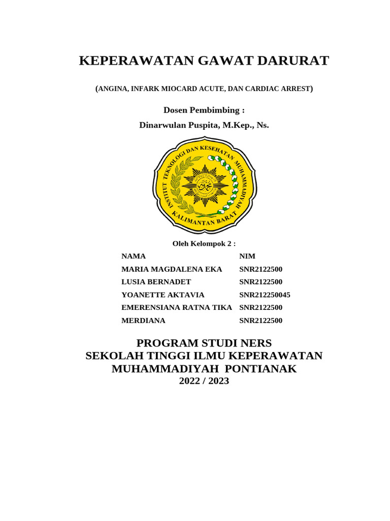 (Sudah) (Emerensia) LP Askep Gadar Jantung | PDF