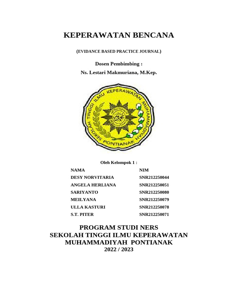 (Sudah) (Desy) Ebp Journal | PDF | Pengembangan Diri | Kesehatan Holistik