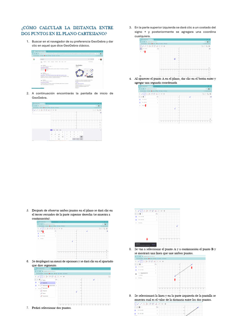 Cómo Calcular La Distancia Entre Dos Puntos en El Plano Cartesiano ...