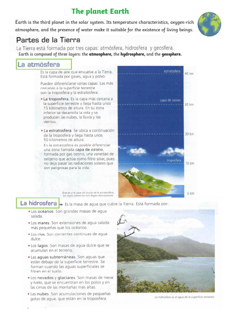 Earth: Layers and Life Support Systems | PDF