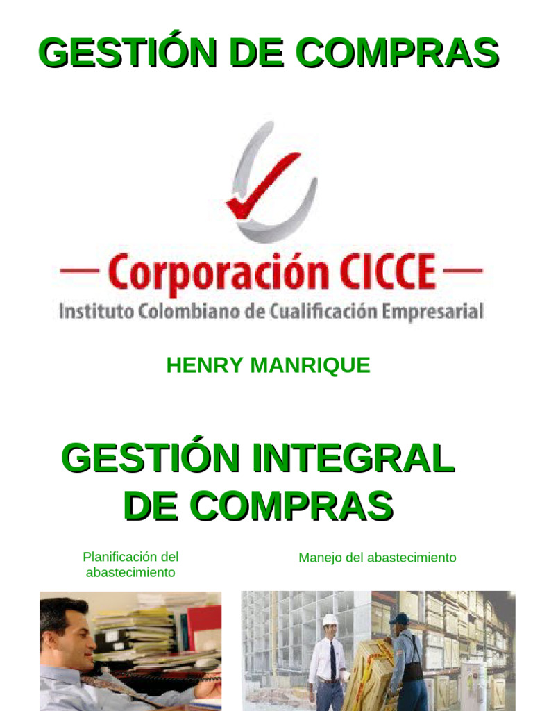 Gestion de Compras Clase 2 | PDF | Logística | Software