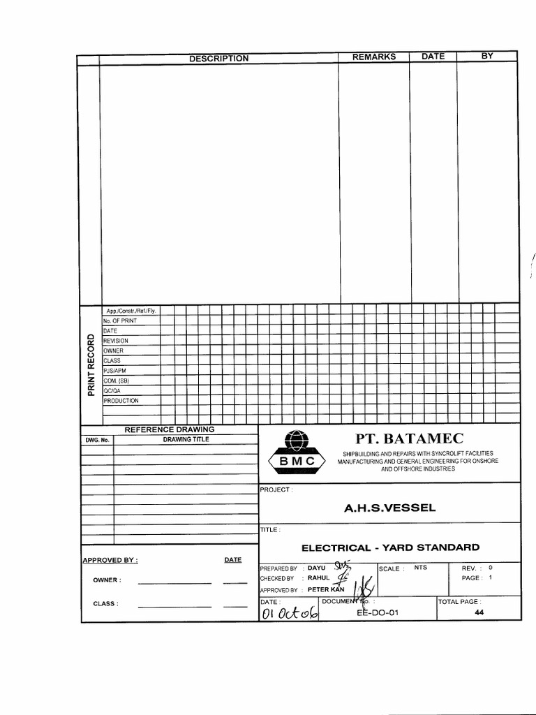 Electrical - Yard Standard | PDF