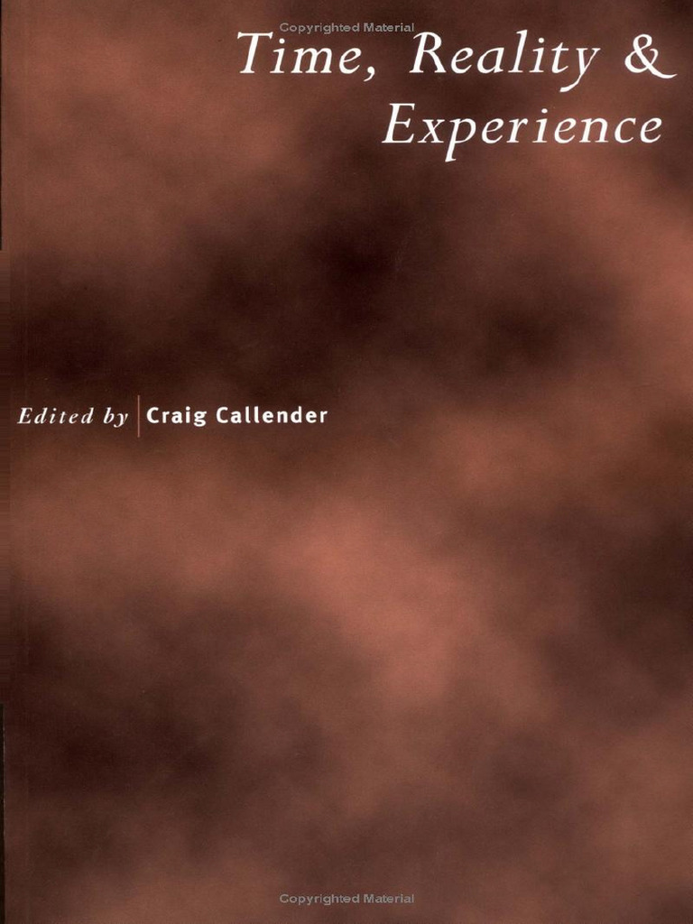 Craig Callender - Time, Reality and Experience (Royal Institute of ...