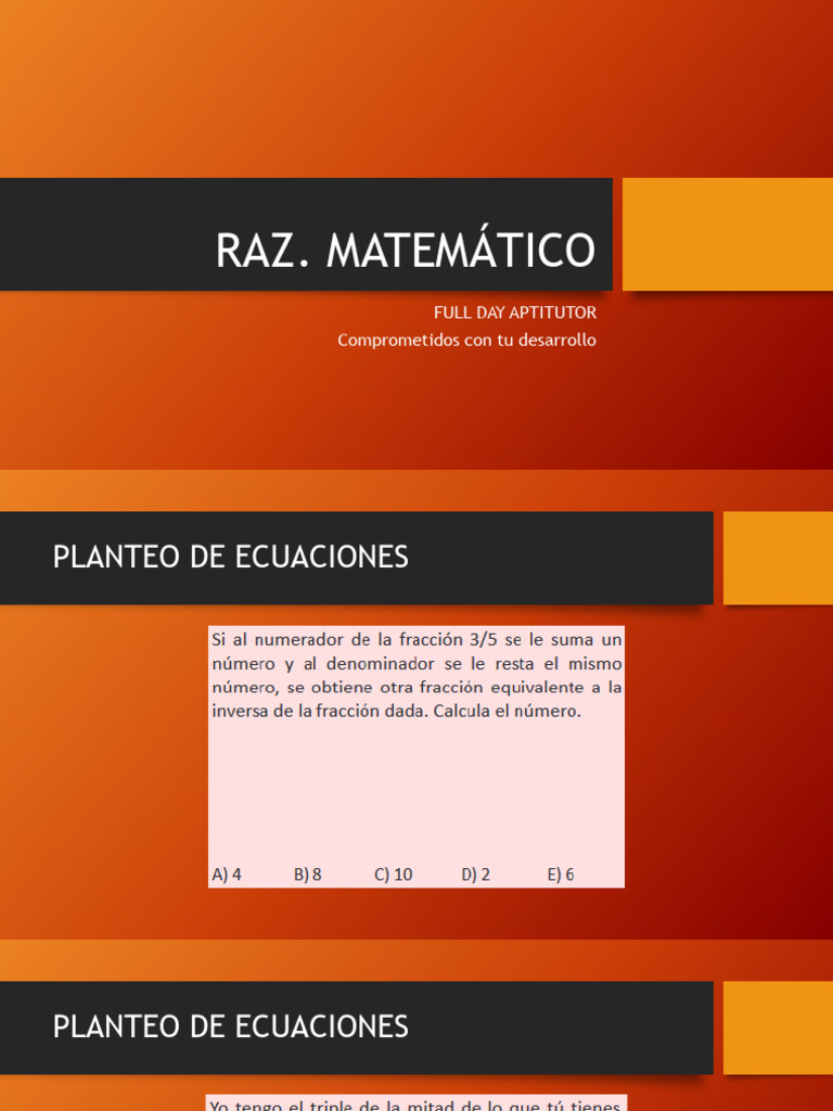 Raz. Matemático - Full Day - Sunafil - Ok | PDF