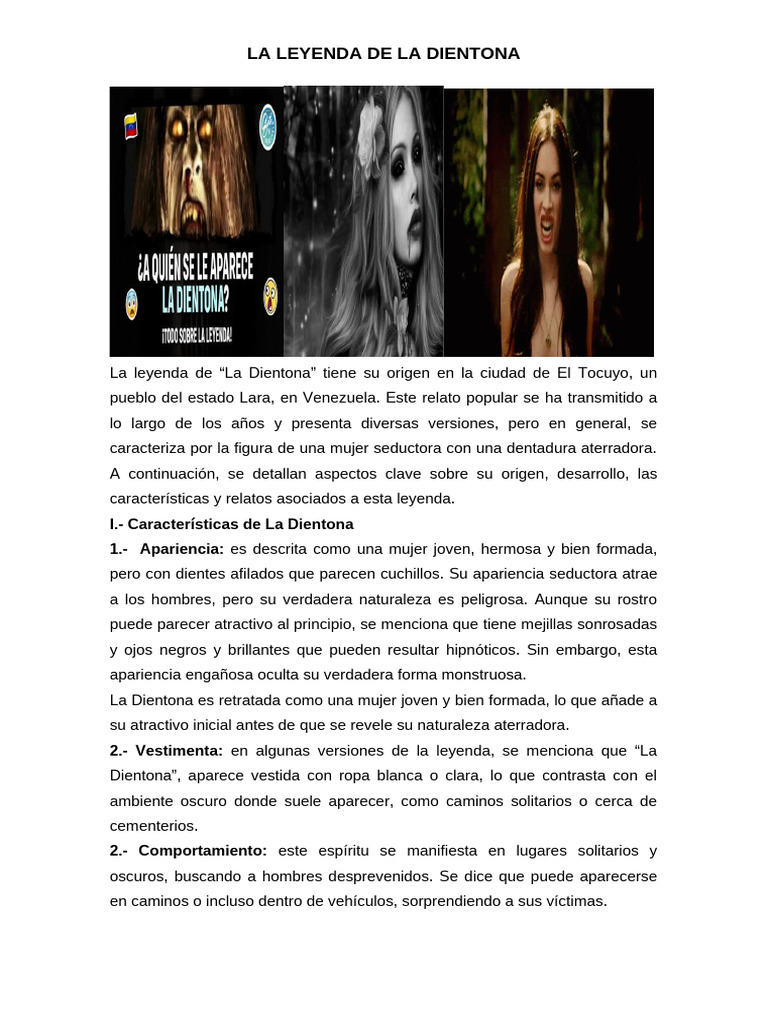 Trabajo-La Leyenda de La Dientona-Definitivo | PDF | Sociedad