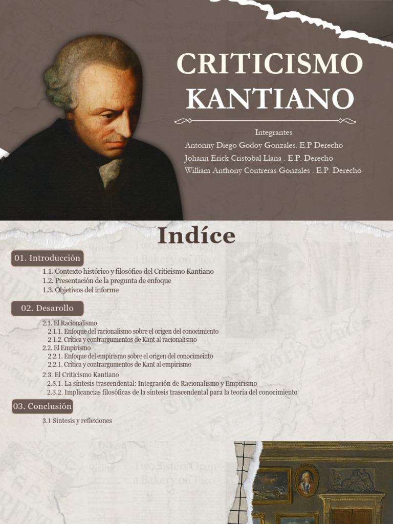 Criticismo Kantiano | PDF | Immanuel Kant | Empirismo