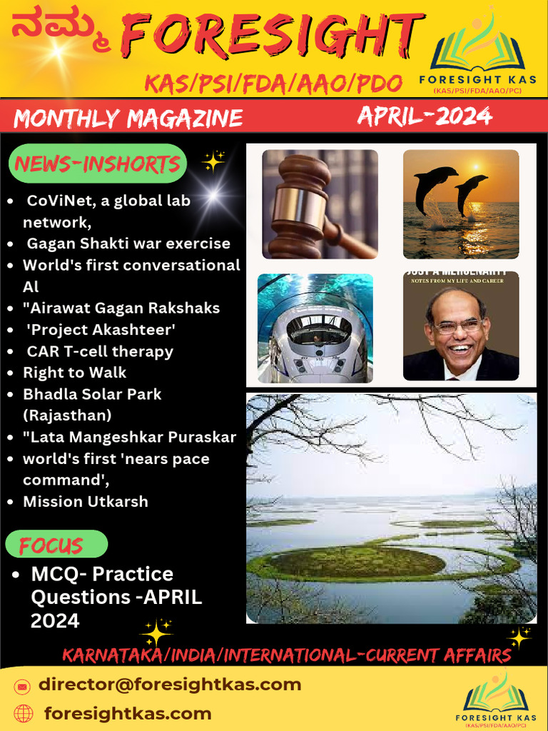 Foresight April 2024 | PDF | Reserve Bank Of India