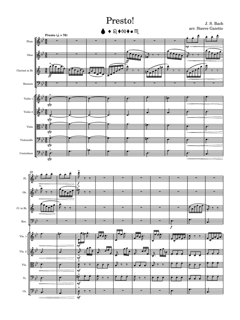 Orchestration - Writing Assignment No. 4 - Score and Violin 1 Part ...