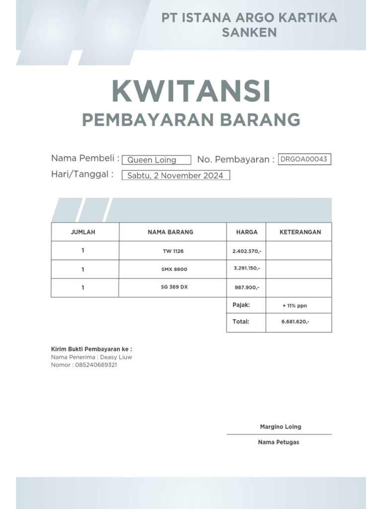Kwitansi | PDF
