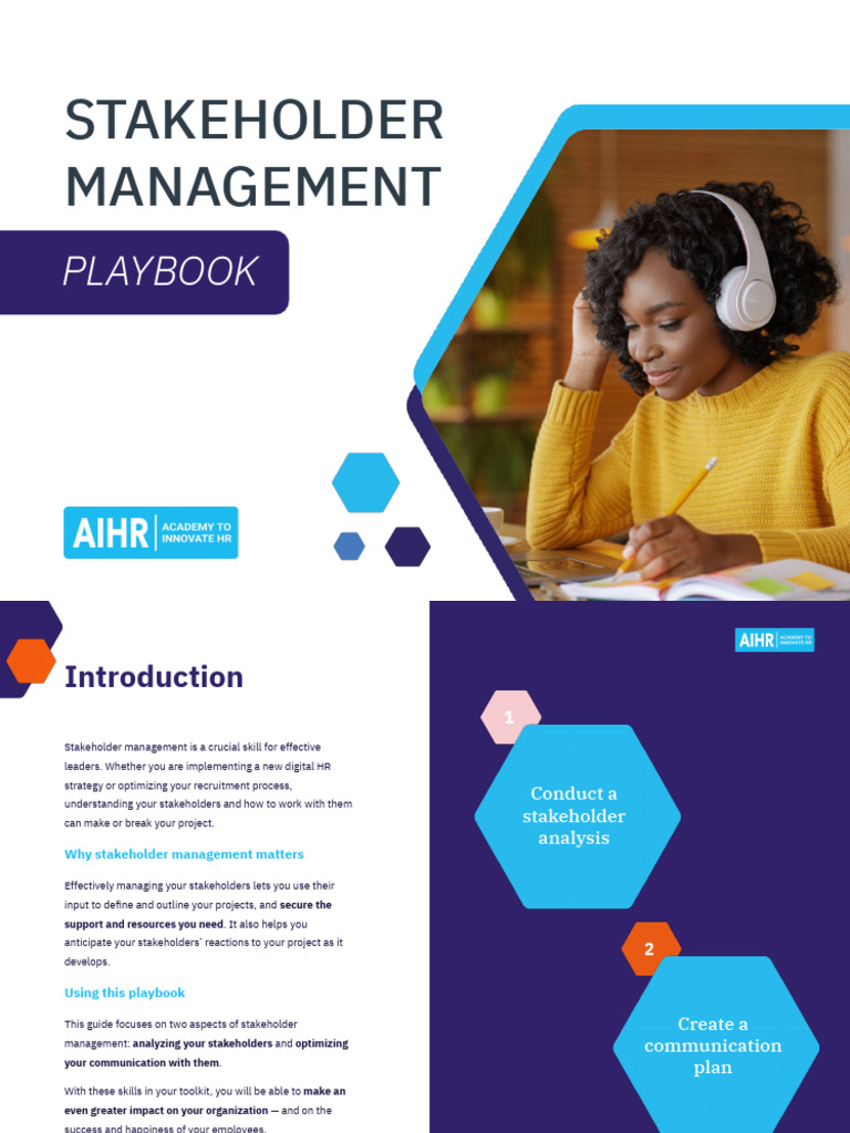 AIHR Stakeholder Management Playbook | PDF | Communication ...